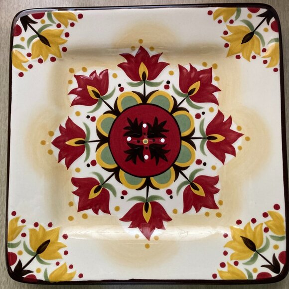 Pier 1 | Dining | Pier Cameron Floral Patterned Plate | Poshmark